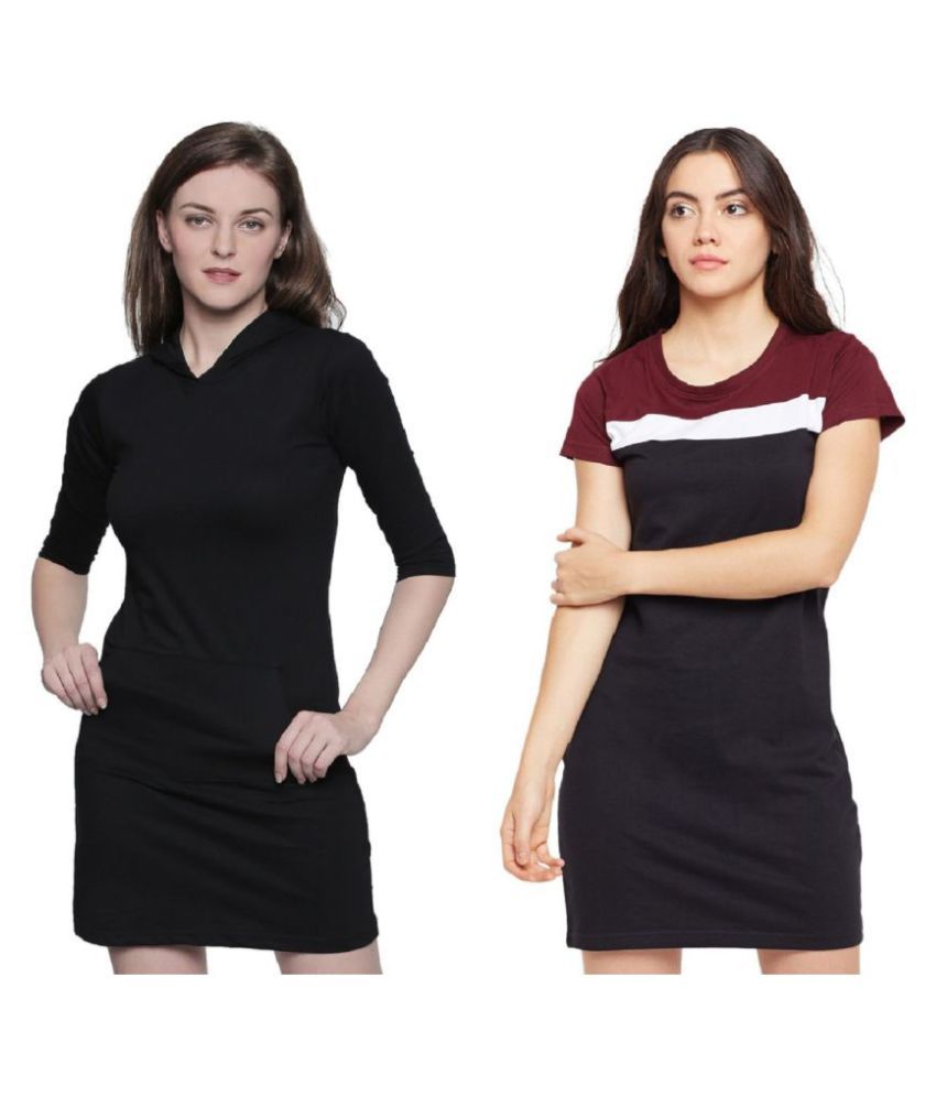 Bombay Clothing Company Cotton Multi Color Regular Dress - Buy Bombay ...