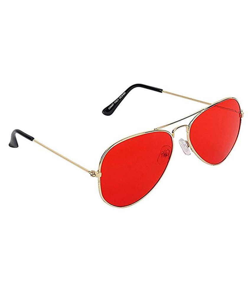 Peer Lok Red Aviator Sunglasses 9 Buy Peer Lok Red Aviator Sunglasses 9 Online At