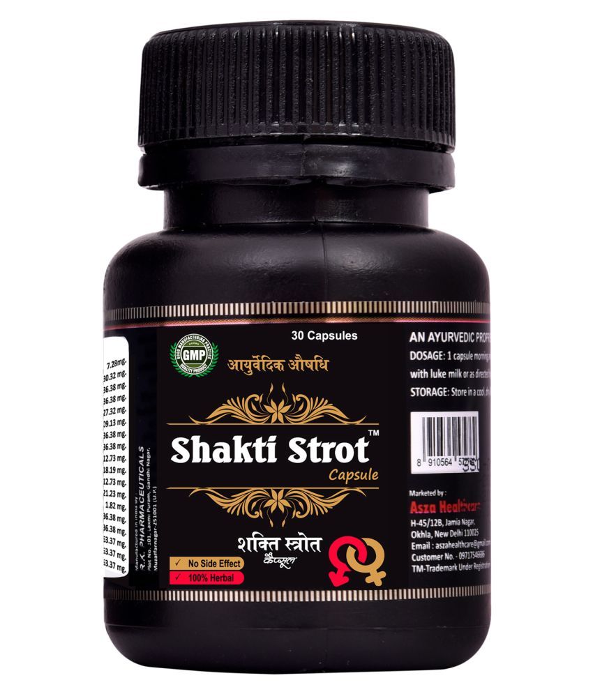 Ayurvedic Shakti Strot Capsule Capsule For Weight Loss ( ): Buy ...