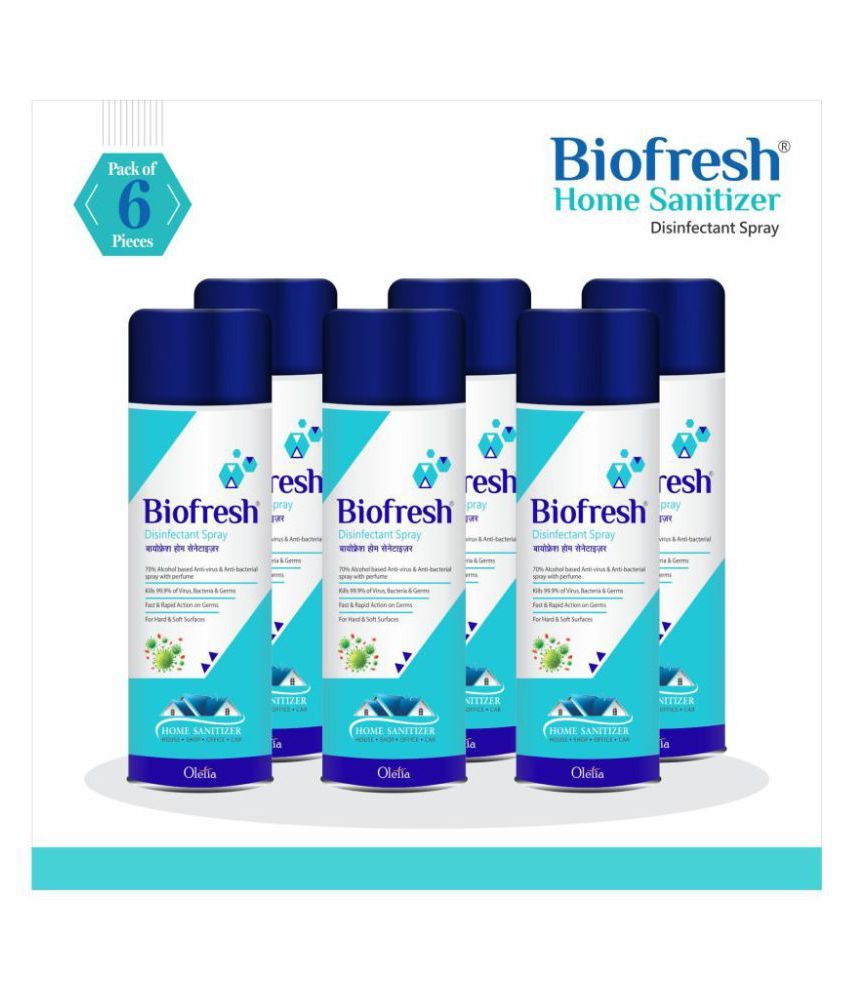 Biofresh Home Sanitizer Spray , 70% Alcohol, kills 99.9% Virus ...