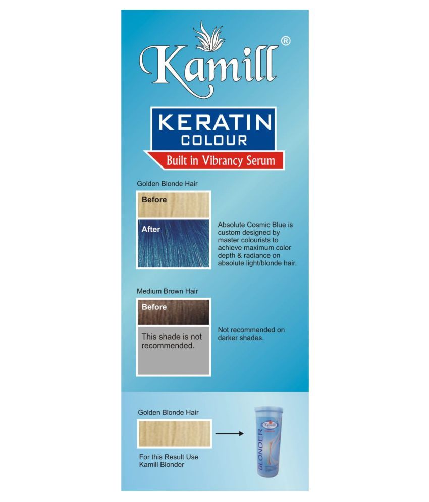 Kamill Cosmic Blue 0.88 Kertain Permanent Hair Color Blue Ammonia Free ...