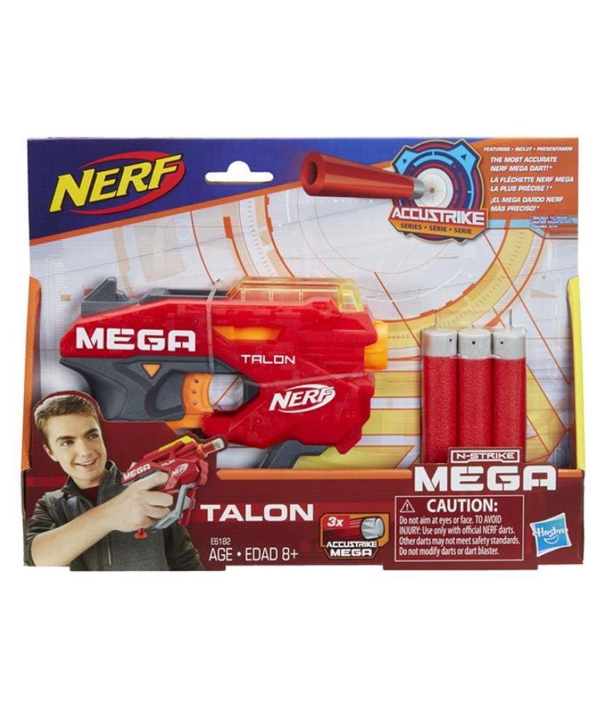 Nerf Mega Talon Blaster -- Includes 3 Official AccuStrike Nerf Mega ...