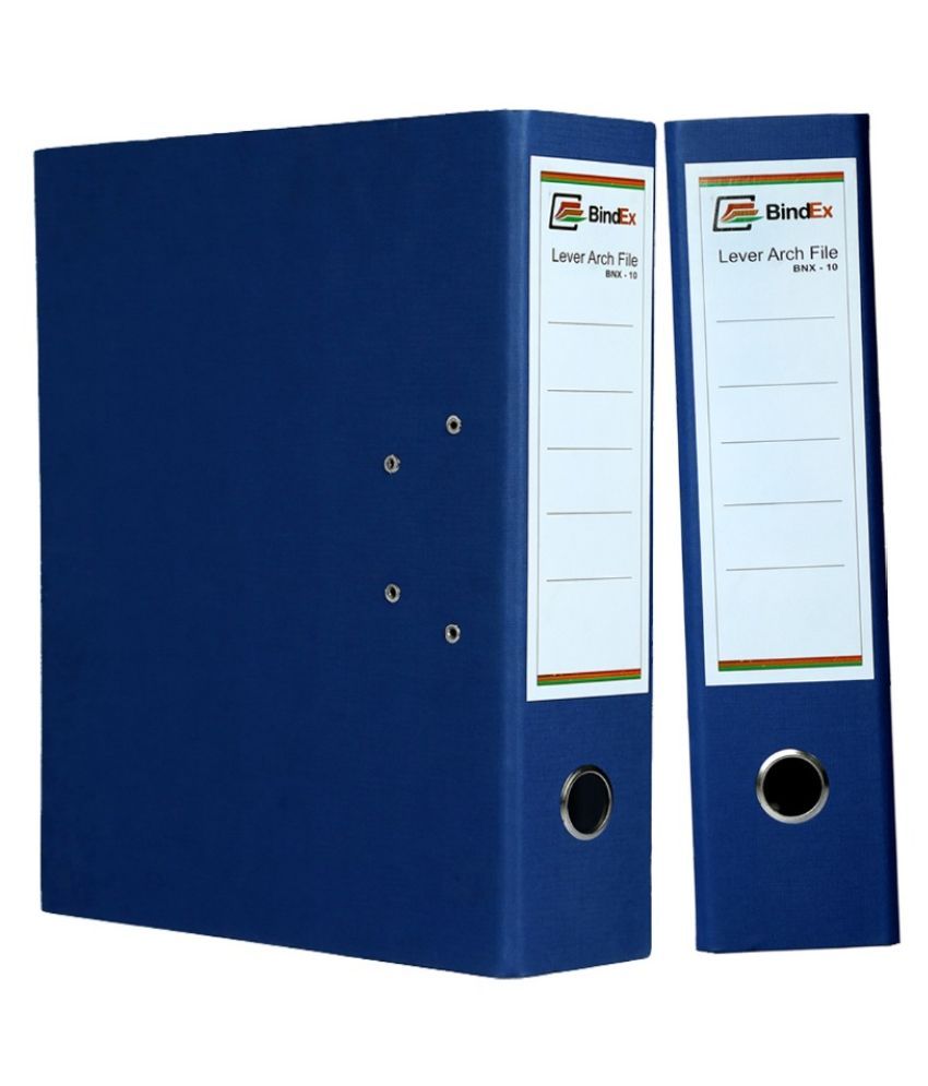 BindEx Premium Quality Office Lever Arch Box File (Blue) Pack of 2 Best ...