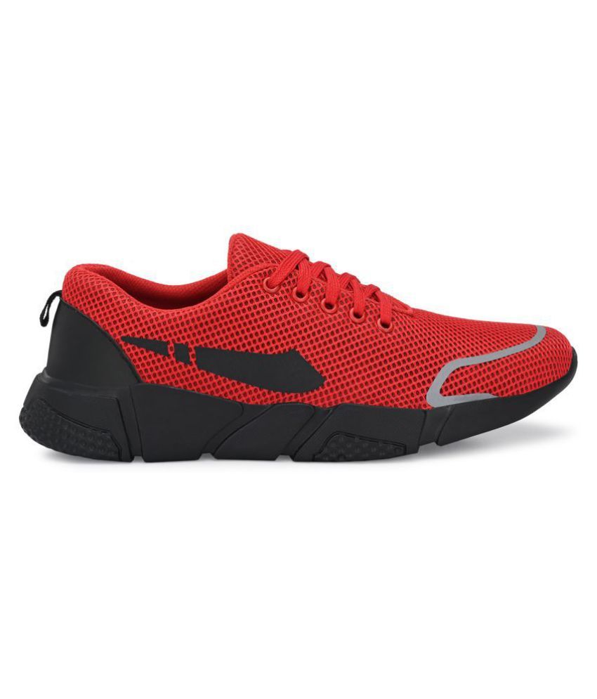 WALKSTYLE Men's Red Running Shoes - Buy WALKSTYLE Men's Red Running ...