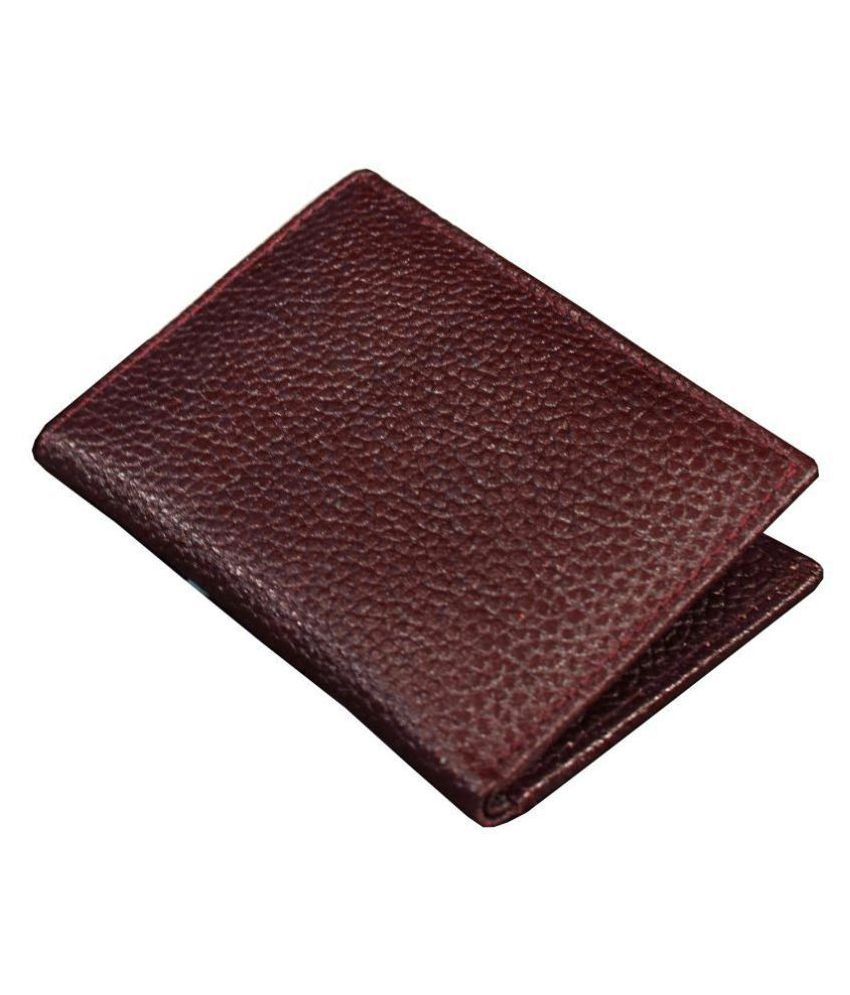 VEGAN Genuine Brown Leather Atm Wallet||Atm Pouch||Credit And Debit Atm ...