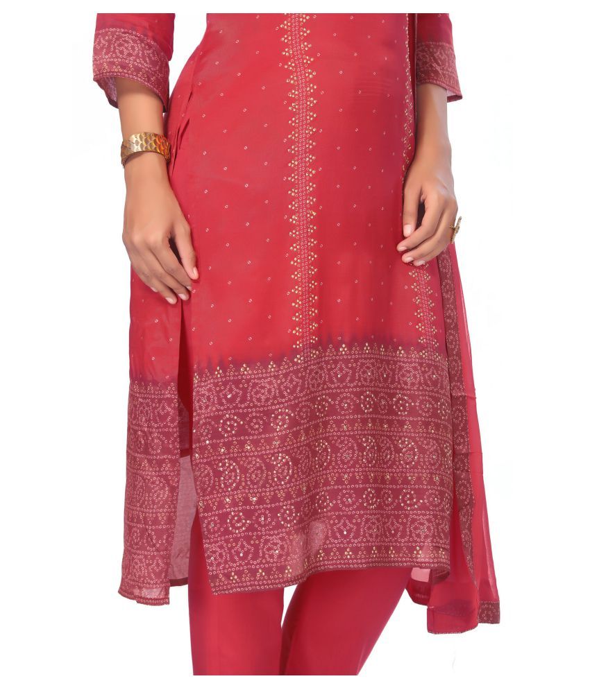 in365 Red Muslin Dress Material - Buy in365 Red Muslin Dress Material ...