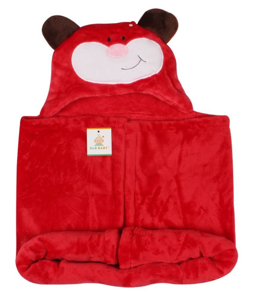 Ole Baby Red Polyester Baby Blanket ( 30 cm × 20 cm- 1 pcs): Buy Ole ...