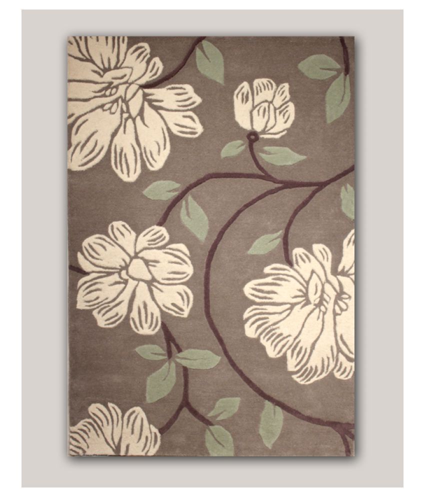 Zeba Gray Wool Carpet Embroidery 4x6 Ft - Buy Zeba Gray Wool Carpet ...