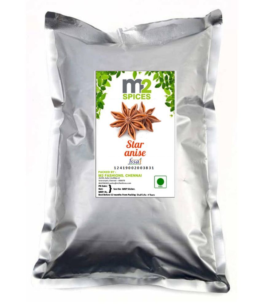 M2 SPICES Chakra Phool (Star Anise) 50 gm Pack of 3: Buy M2 SPICES ...
