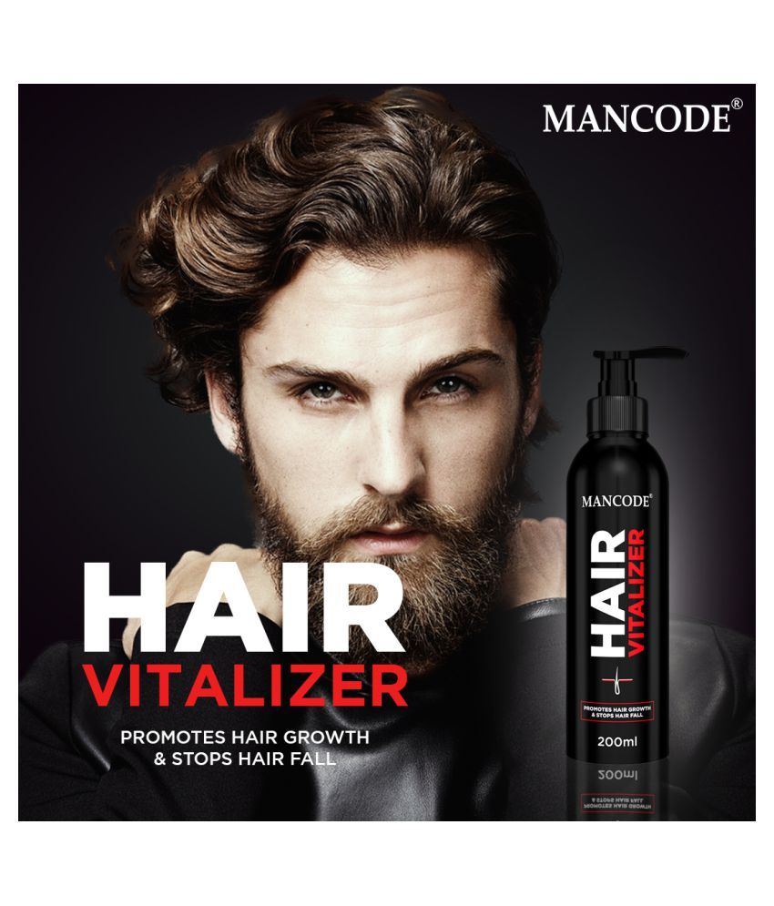 Mancode Hair Vitalizer & Charcoal Shampoo 200 mL Pack of 2: Buy Mancode ...