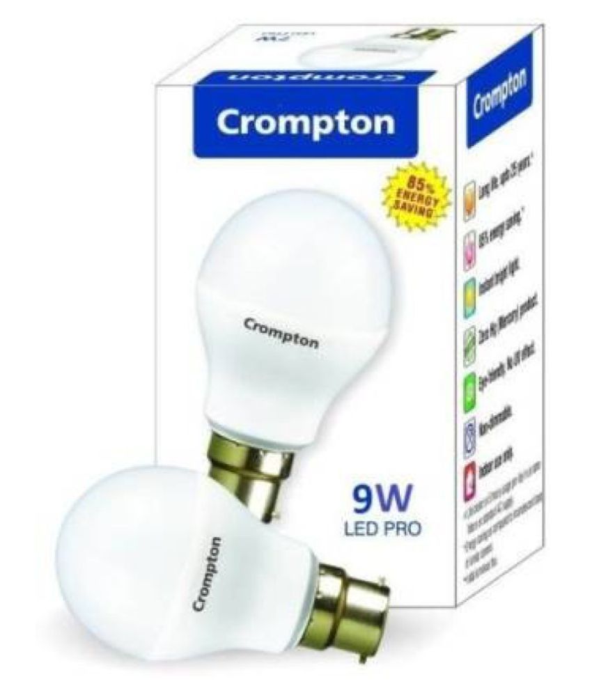 Crompton led 9W LED Bulbs Cool Day Light - Pack of 4: Buy Crompton led ...