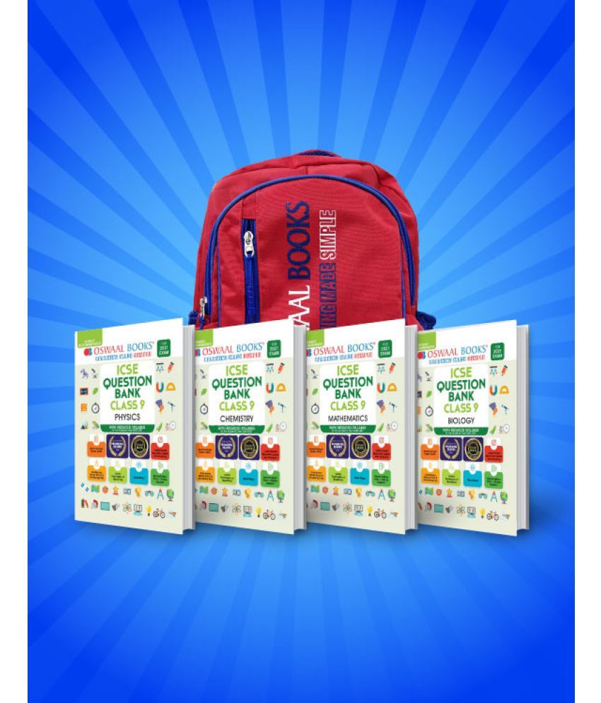 Oswaal ICSE Question Bank Class 9 (Set of 4 Books) Physics, Chemistry ... Oswaal ICSE Question Bank Class 9 (Set of 4 Books) Physics, Chemistry ...