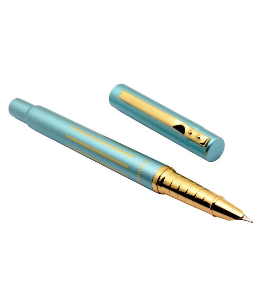 Dikawen 8016 Honest Fountain Pen Fine Nib With Golden Trims - LBlue ... Dikawen 8016 Honest Fountain Pen Fine Nib With Golden Trims - LBlue ...
