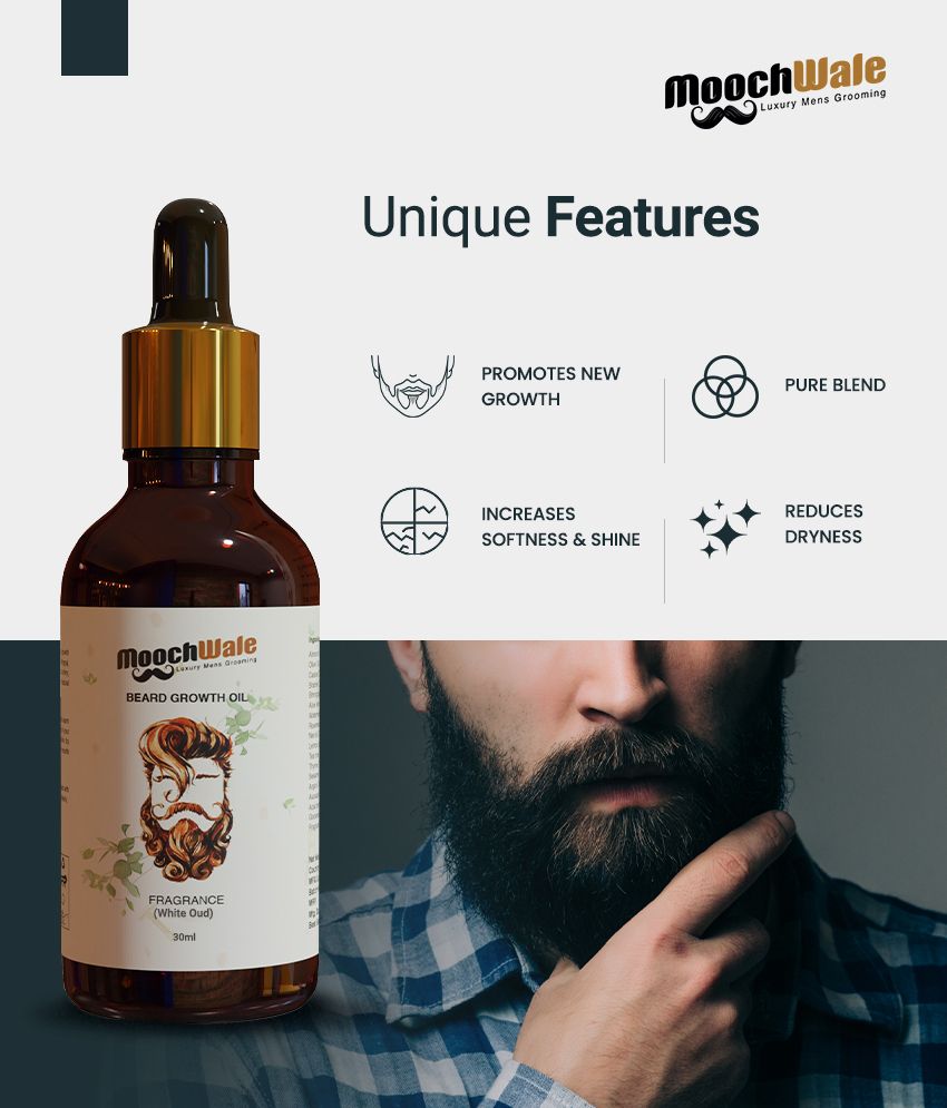 Moochwale Herbal Beard Growth Oil White Oud 30 Ml Buy Moochwale