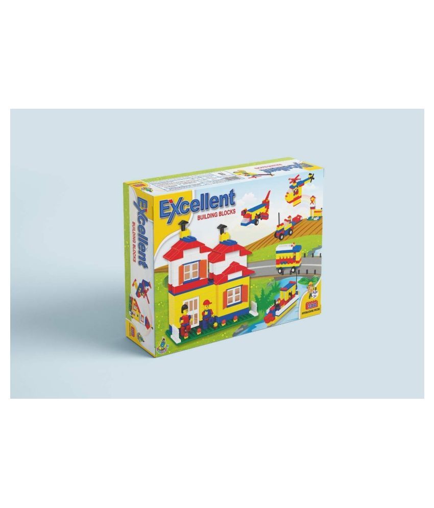 Excellent Building Blocks Multicolour Construction Set for Kids - (Age ... Excellent Building Blocks Multicolour Construction Set for Kids - (Age ...