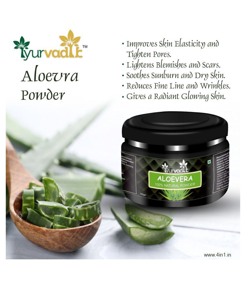 iYURVADIK Organic Aloevera Pulp Powder 100 gm Pack Of 1: Buy iYURVADIK ...