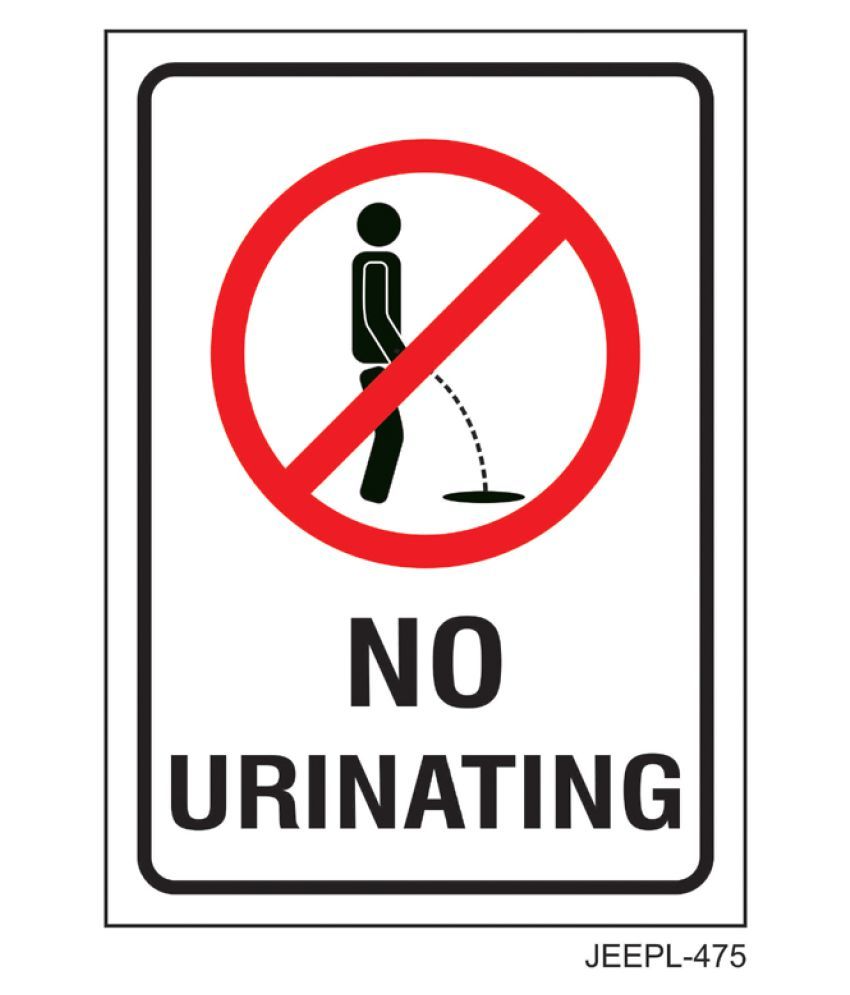 JEEPL-NO URINATING SIGNAGE: Buy JEEPL-NO URINATING SIGNAGE Online at ...