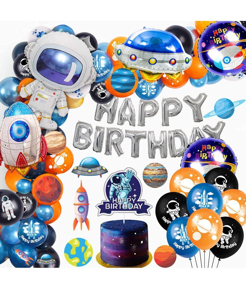Party Propz Space Theme Birthday Decoration -59Pcs Kit- Space Theme ...
