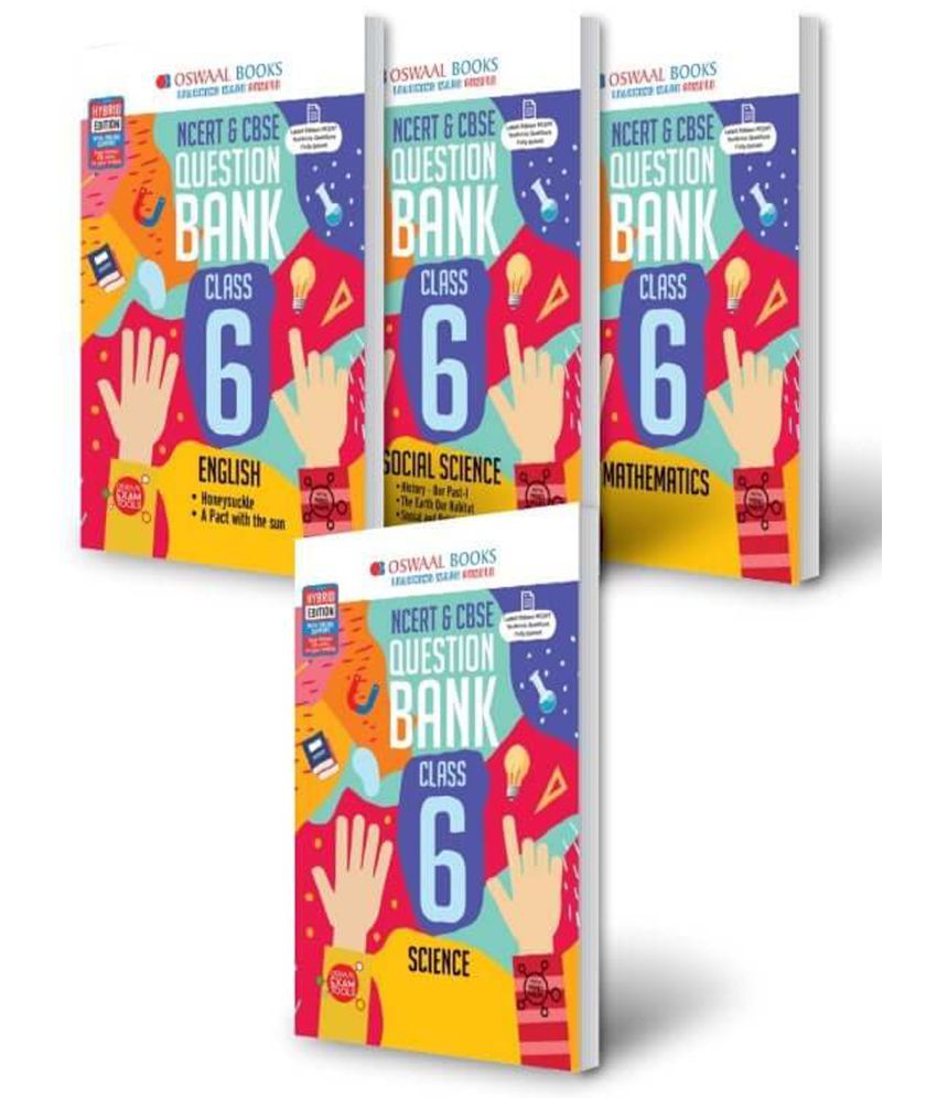 Oswaal CBSE NCERT QUESTION BANK Class 6 SET OF 4 BOOKS Mathematics Oswaal CBSE NCERT QUESTION BANK Class 6 SET OF 4 BOOKS Mathematics