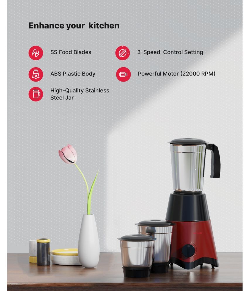 ZunVolt Pro 500 Watt 3 Jar Juicer Mixer Grinder Price in India - Buy ... ZunVolt Pro 500 Watt 3 Jar Juicer Mixer Grinder Price in India - Buy ...