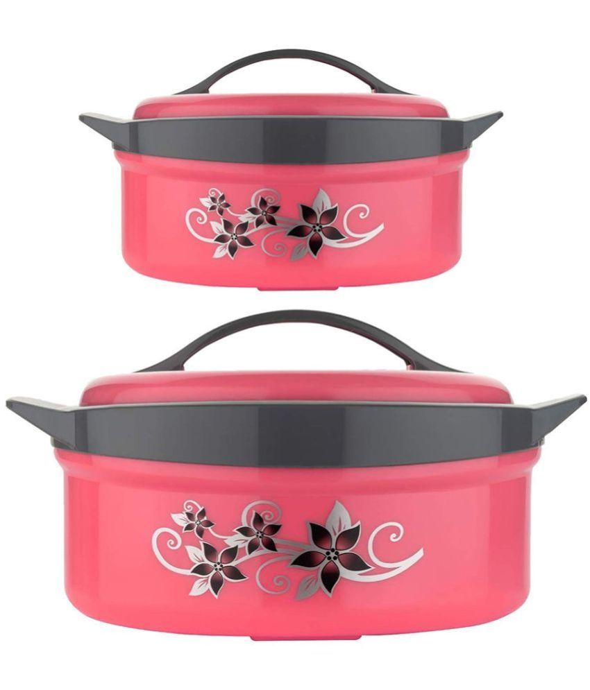 Dignesh - Multicolor Steel Thermoware Casserole ( Pack of 2 ): Buy ...