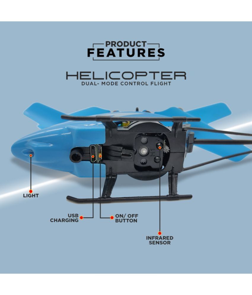 NHR Kids Helicopter Sensor Aircraft USB Charger 2in1 Flying Helicopter ...